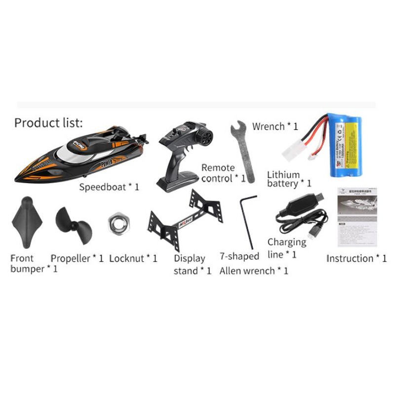 HONGXUNJIE HJ810 HJ810B Racing Boat, High speed Racing RC Boat