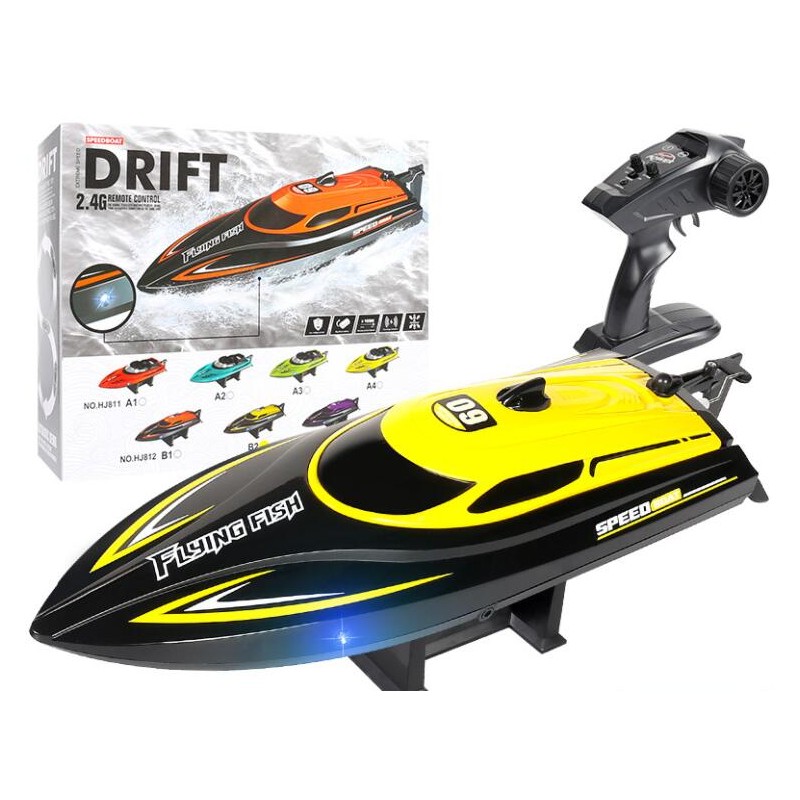 HONGXUNJIE HJ812 2.4Ghz High Speed Racing Boat, RC Boat Kits for Beginners
