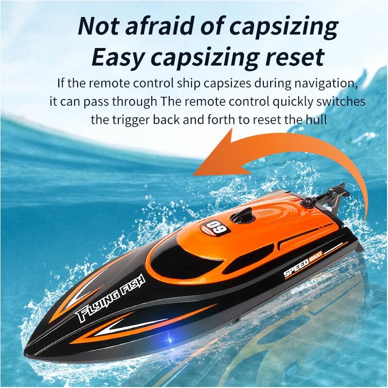 HONGXUNJIE HJ812 2.4Ghz High Speed Racing Boat, RC Boat Kits for Beginners